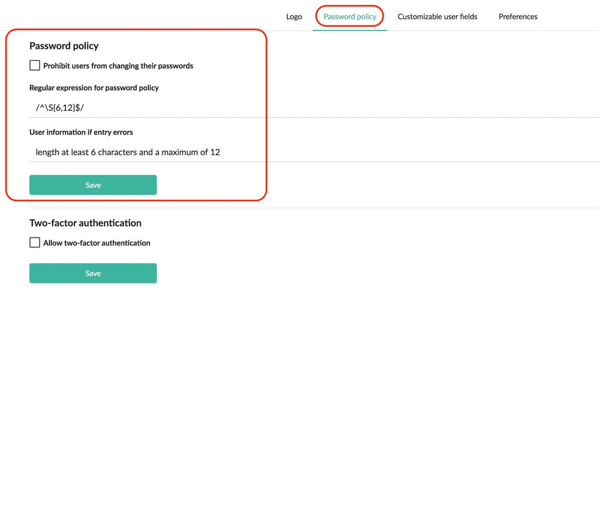 Create regular expressions to check the complexity of passwords!