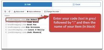 How To Use The Code List